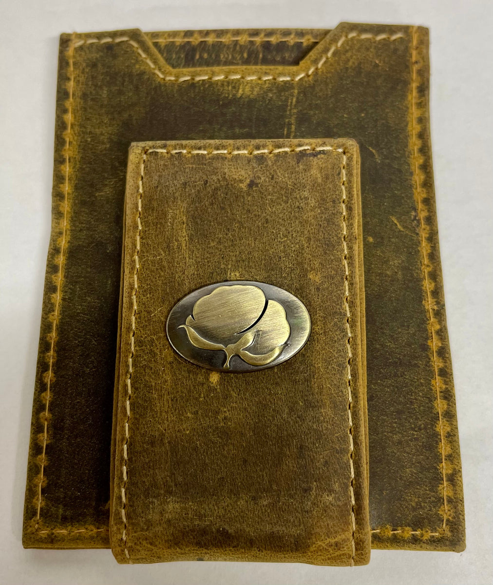 Leather Front Pocket Wallet | Southern Grace Farms