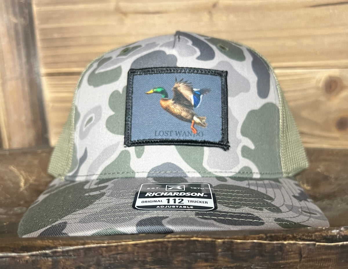 Lost Wando Camo/Loden Mallard Hat | Southern Grace Farms