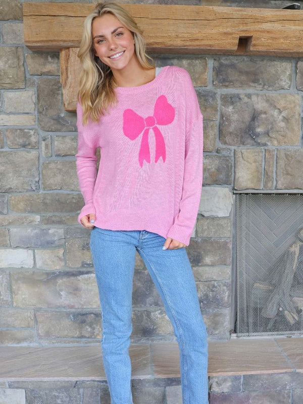 Simply Southern Bow Sweater | Southern Grace Farms