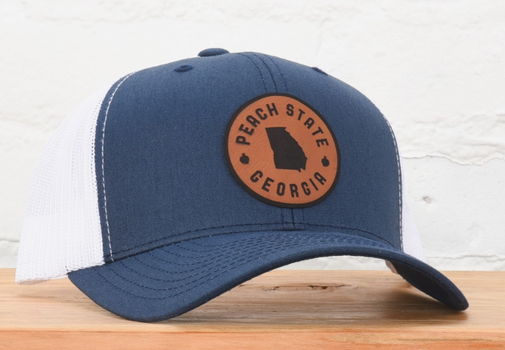 Classic State Georgia Leather Patch Hat | Southern Grace Farms