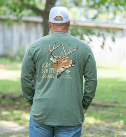 Old South Apparel Bucko Deer (Buck) Long Sleeve | Southern Grace Farms