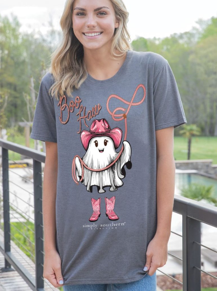 Simply Southern Boo Haw Halloween Fall Shirt | Southern Grace Farms