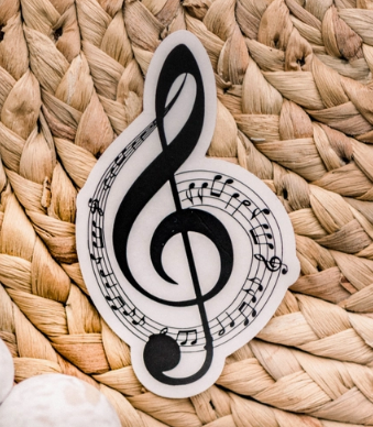 Savannah James Treble Clef Sticker | Southern Grace Farms