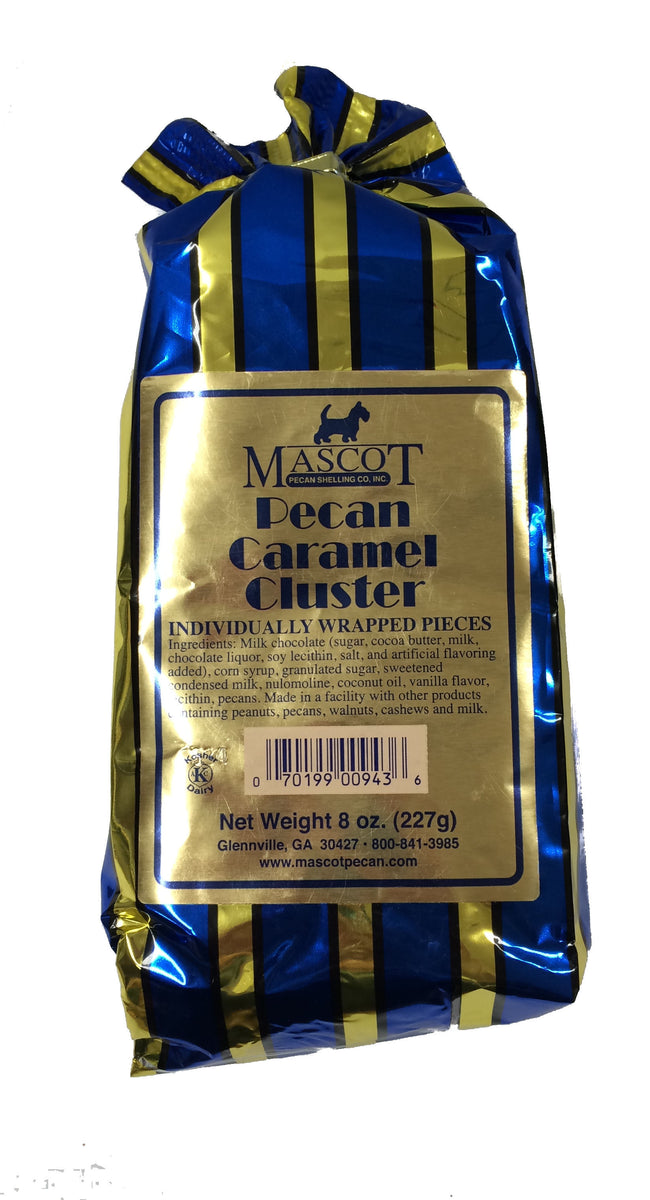 Mascot Pecan Caramel Clusters | Southern Grace Farms