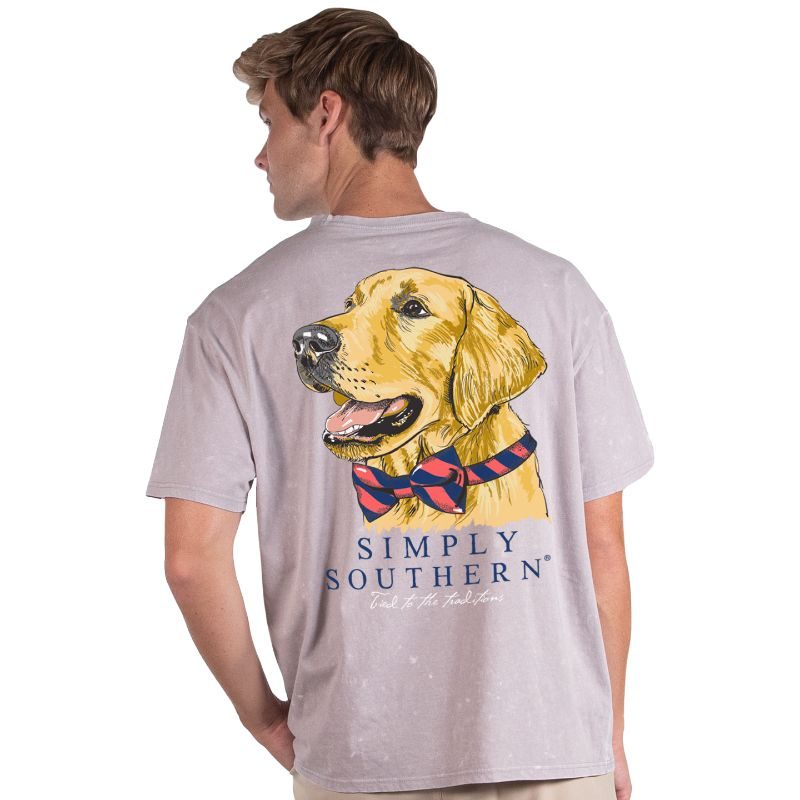 Guys Simply Southern Lab Bow Tie Shirt | Southern Grace Farms