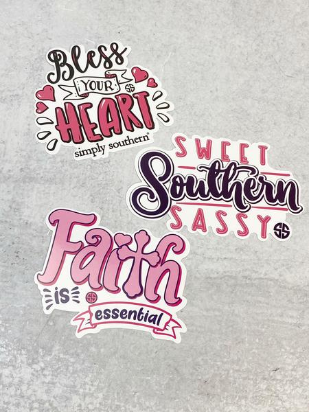 Simply Southern Sticker Sets | Southern Grace Farms