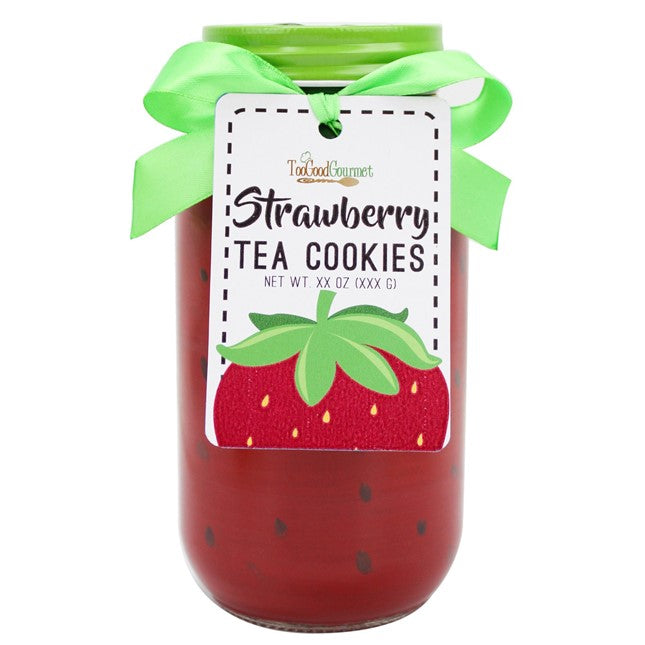 Watermelon, Strawberry, and Pineapple Tea Cookies in Decorative Jar ...
